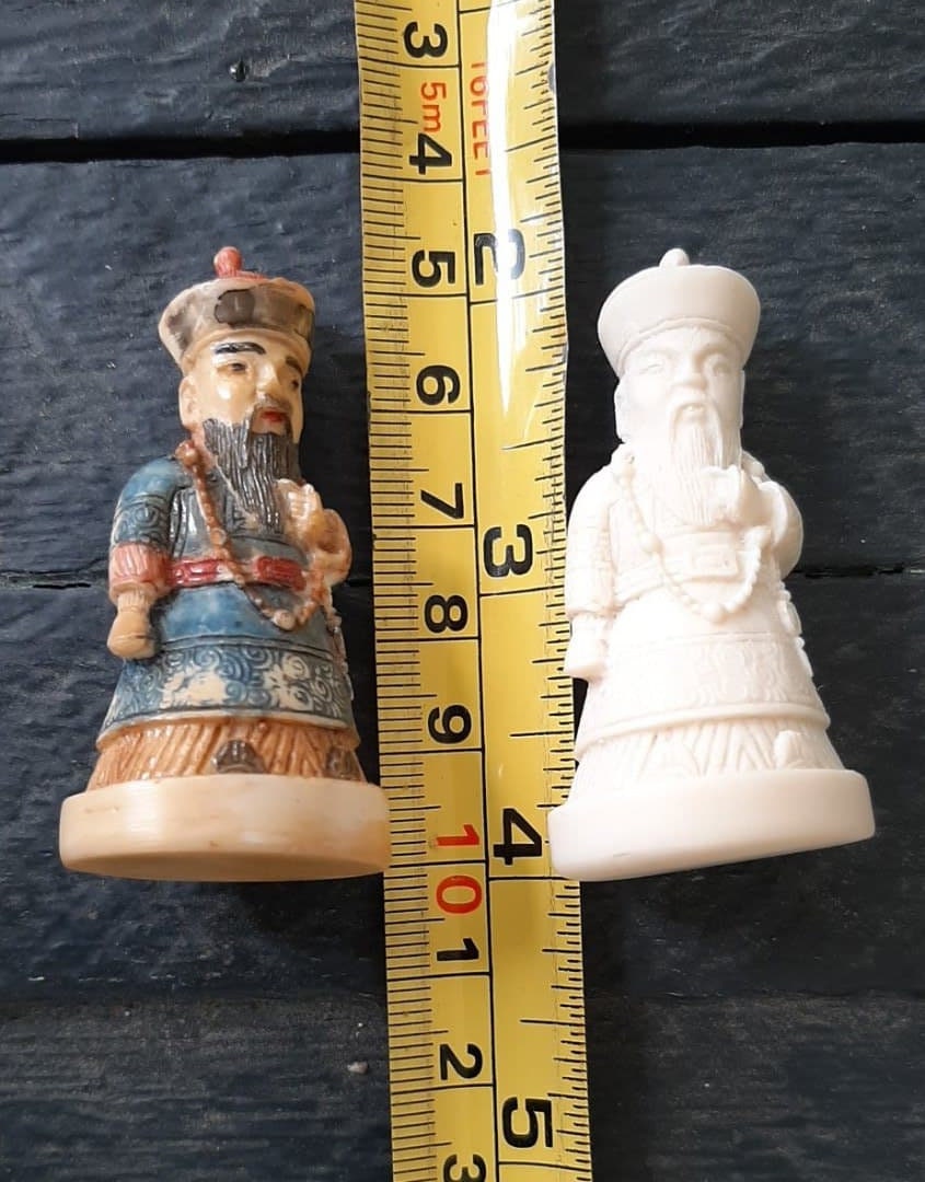 Vintage Chess Set in Silk Covered Box - Etsy