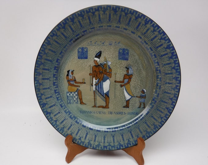 Vintage Royal Doulton / Titanian Plate "tutankhamun Treasures Luxor" - Etsy