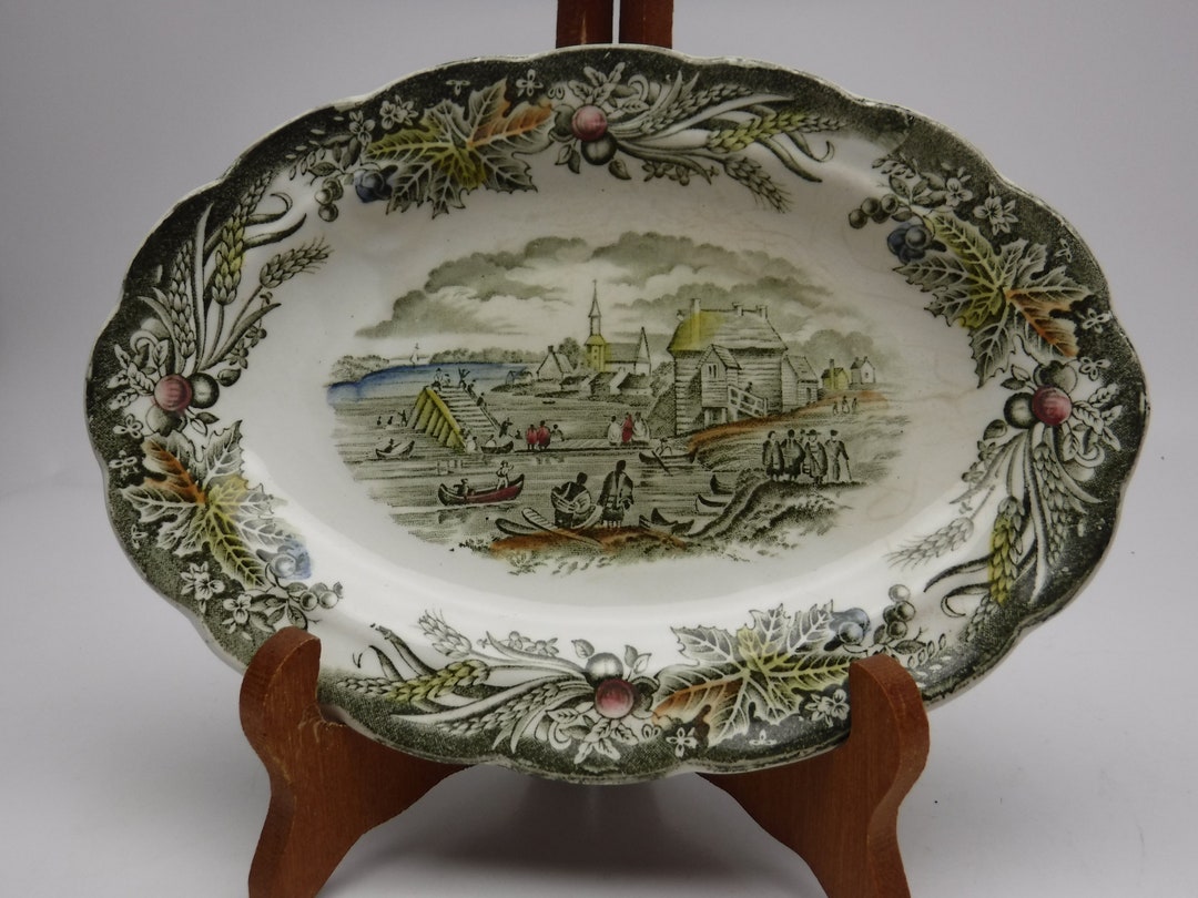 Ridgeway "indian Village" Small Plate/dish/underplate - Etsy