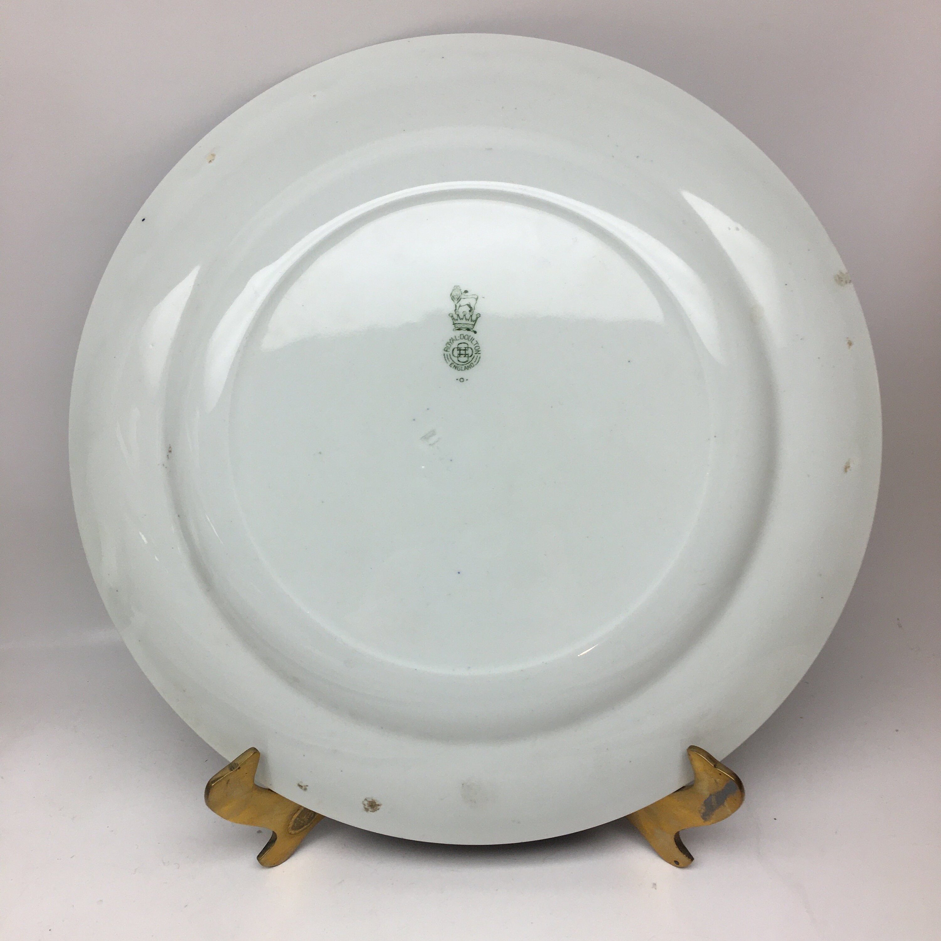 Antique Royal Doulton Poet ROBERT BURNS Plate Series Ware Blue & White ...