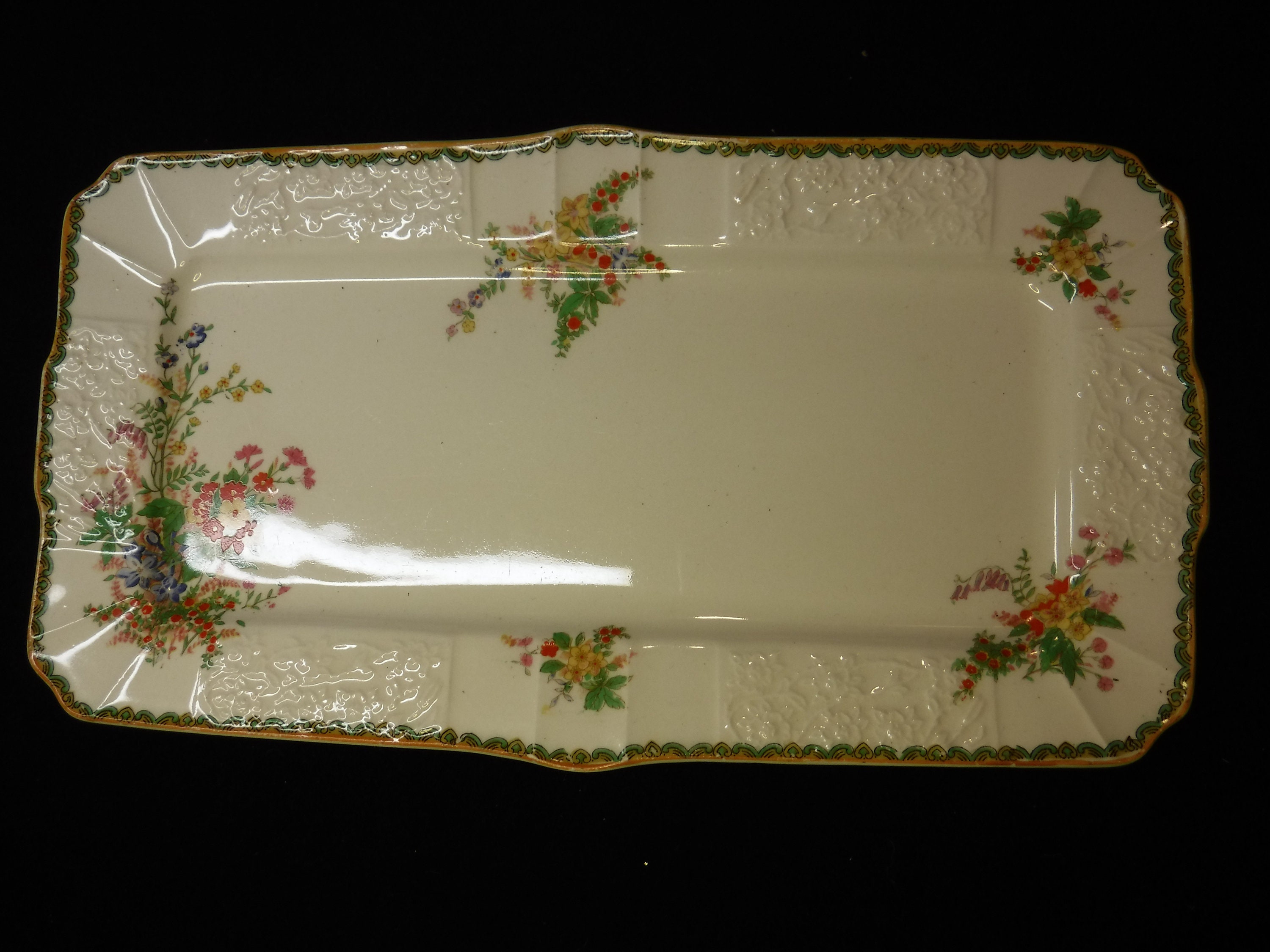 Vintage Rectangular Myott Serving Plate, Cookie Plate / Banana Bread ...