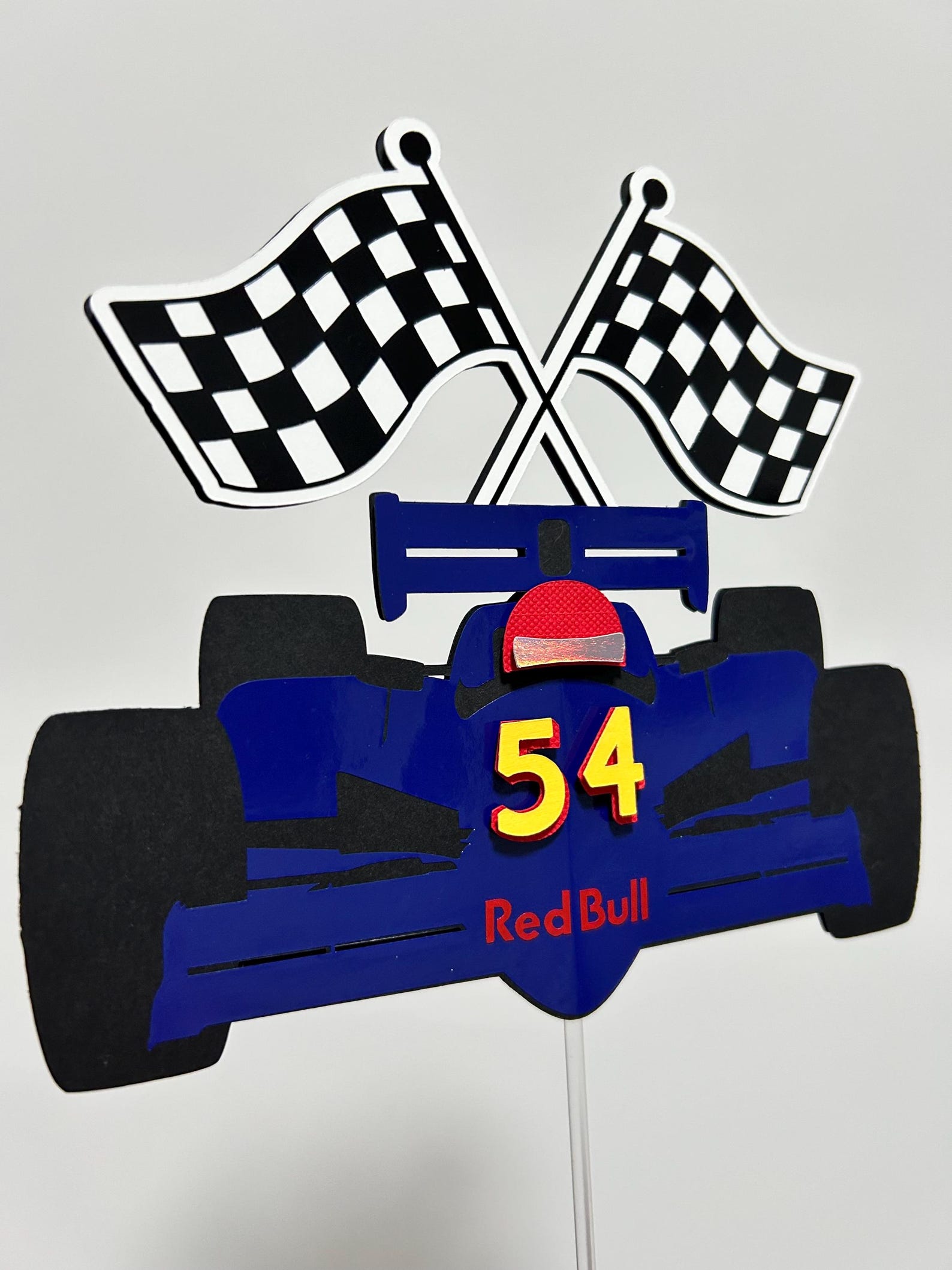 F1 Custom Birthday Cake Topper | Formula 1 Racecar Cake Topper ...