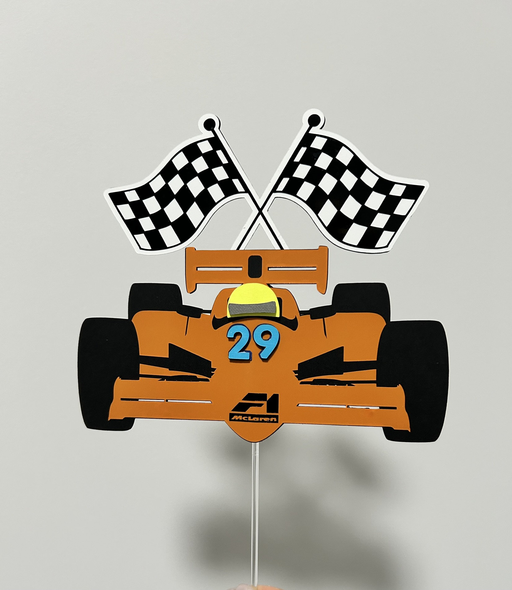 F1 Custom Birthday Cake Topper | Formula 1 Racecar Cake Topper ...