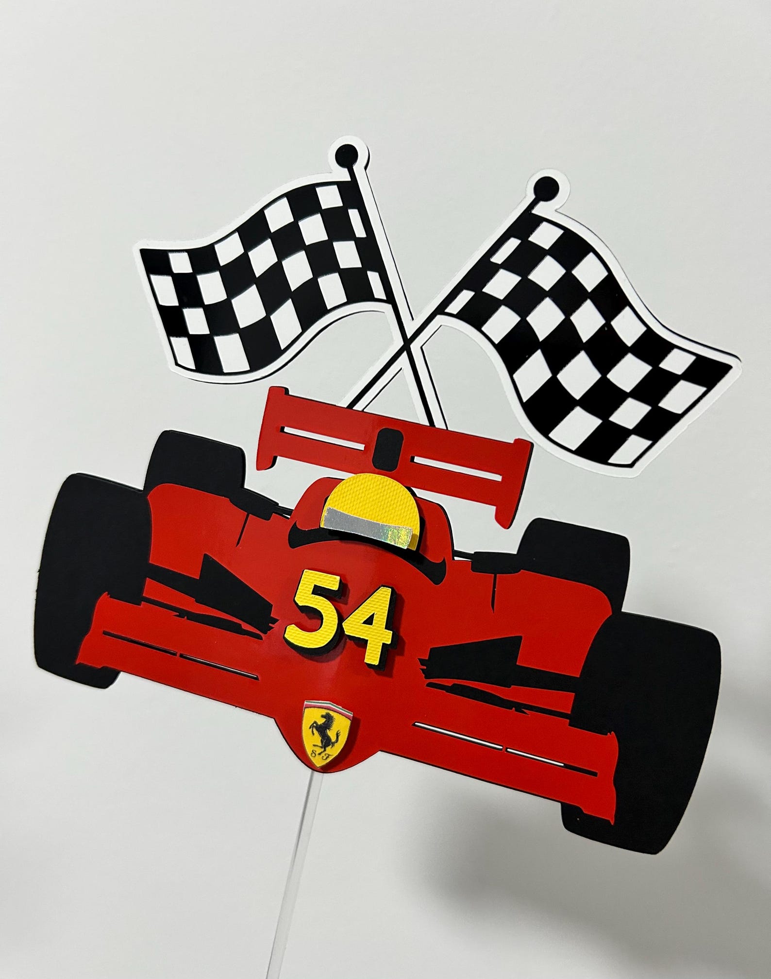 F1 Custom Birthday Cake Topper | Formula 1 Racecar Cake Topper ...