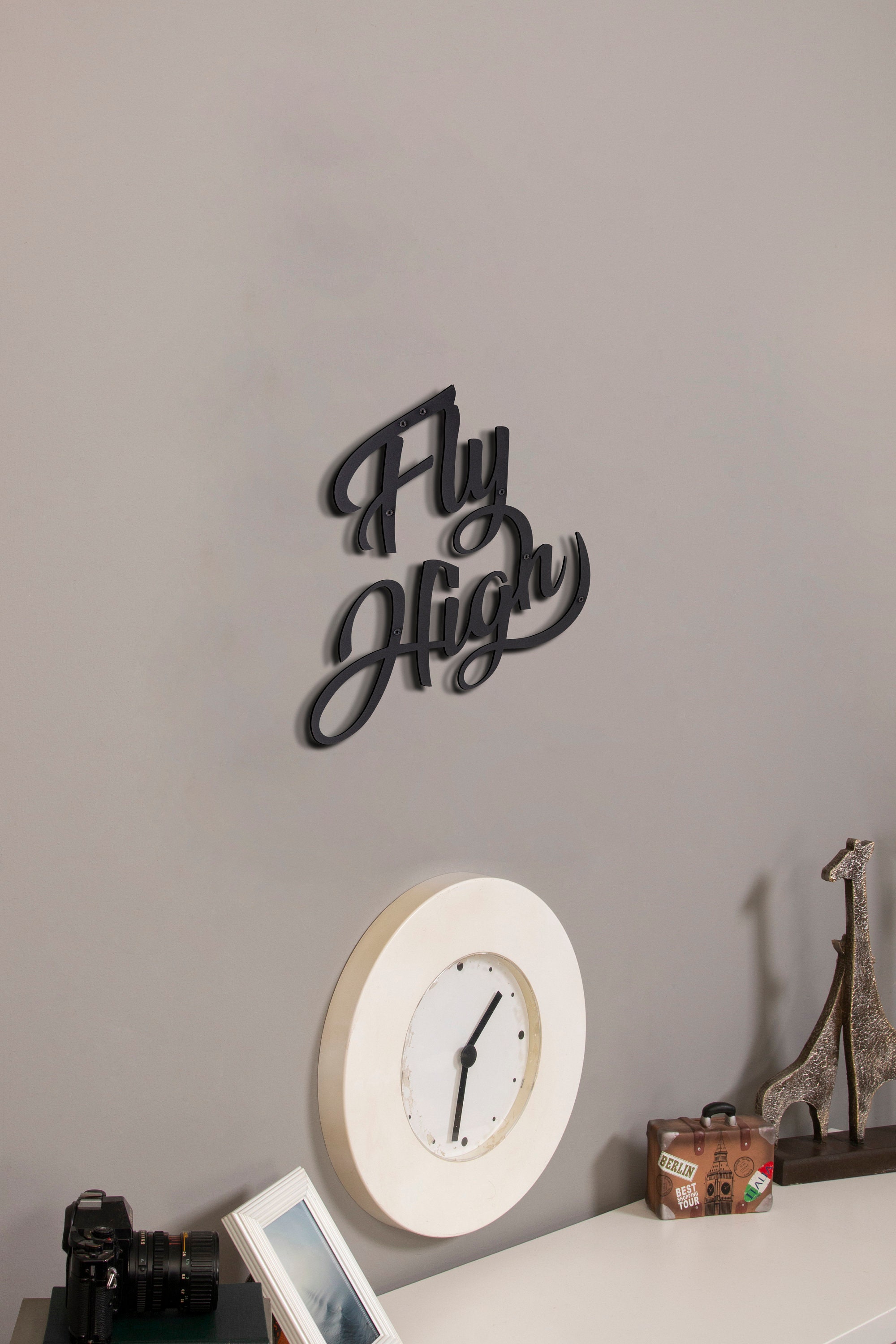 Fly High Metal Wall Sign Metal Wall Art Quote Wall Art - Etsy
