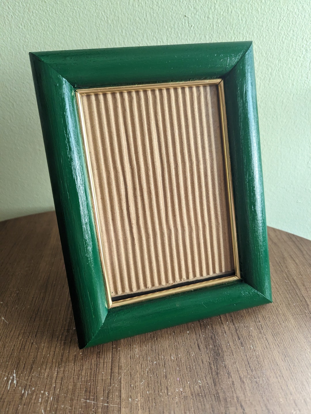 Vintage Wood 4x6 Tabletop Picture Frame, Upcycled With Hand Painting in ...