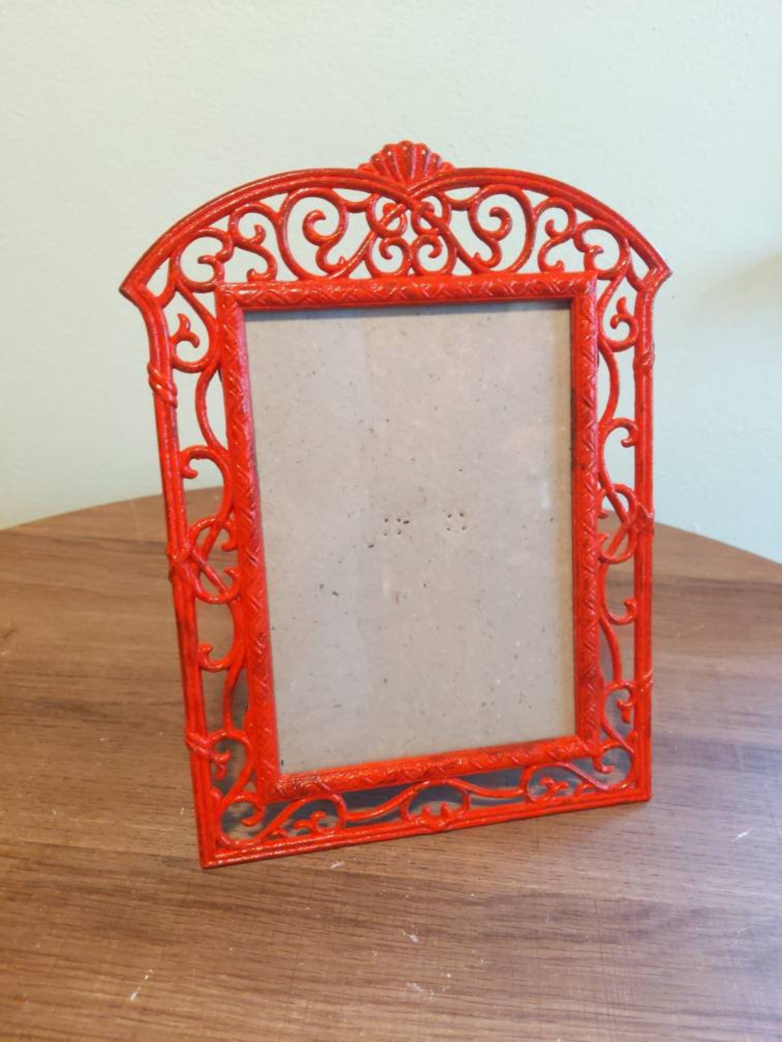 Ornate Metal Picture Frame for 5x7 Photo Upcycled With Hand - Etsy