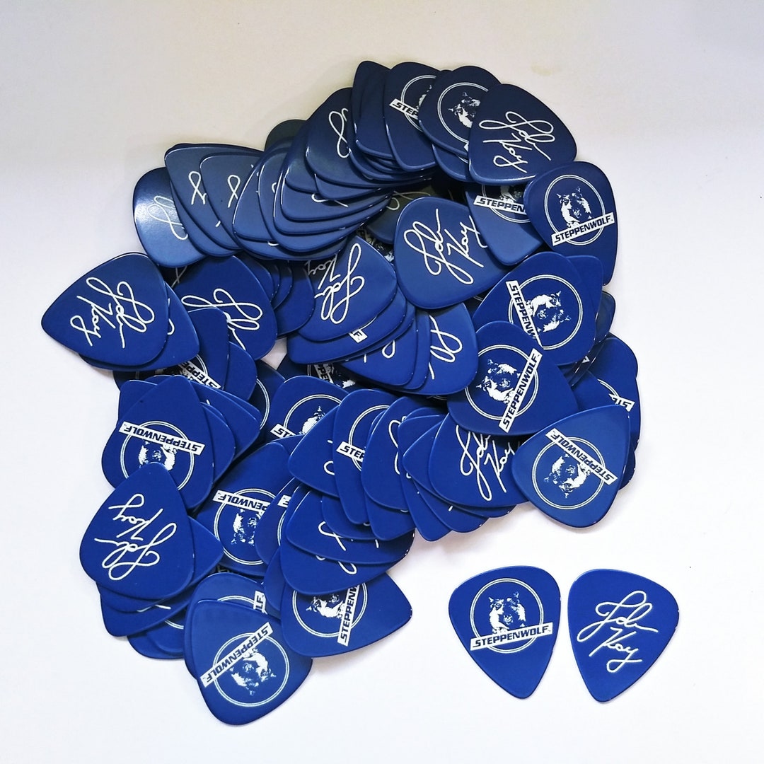 Set of 100 BLUE Celluloid Custom Designed and Printed Personalized ...