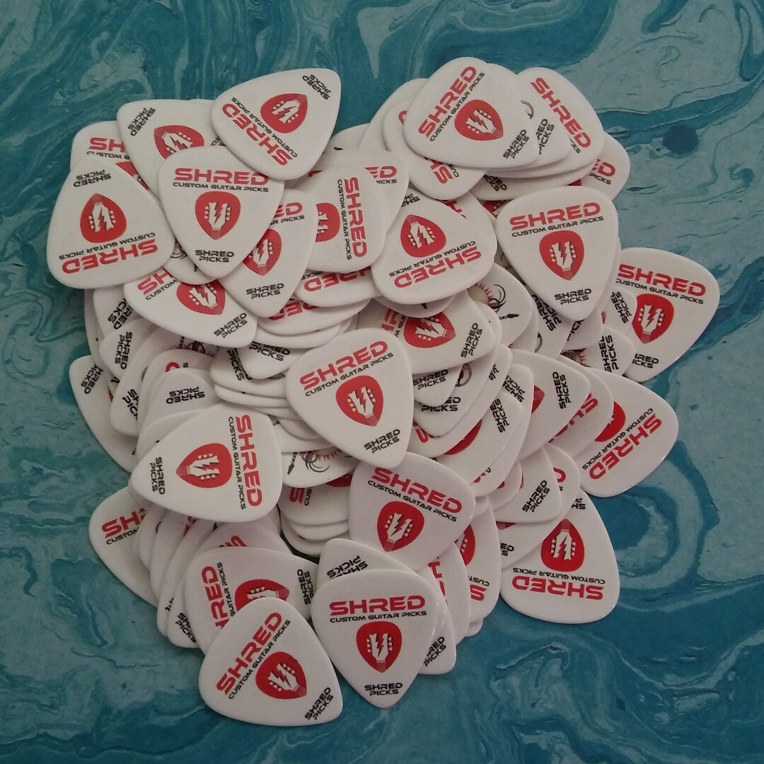 Set of 100 WHITE Celluloid Custom Designed and Printed Personalized ...