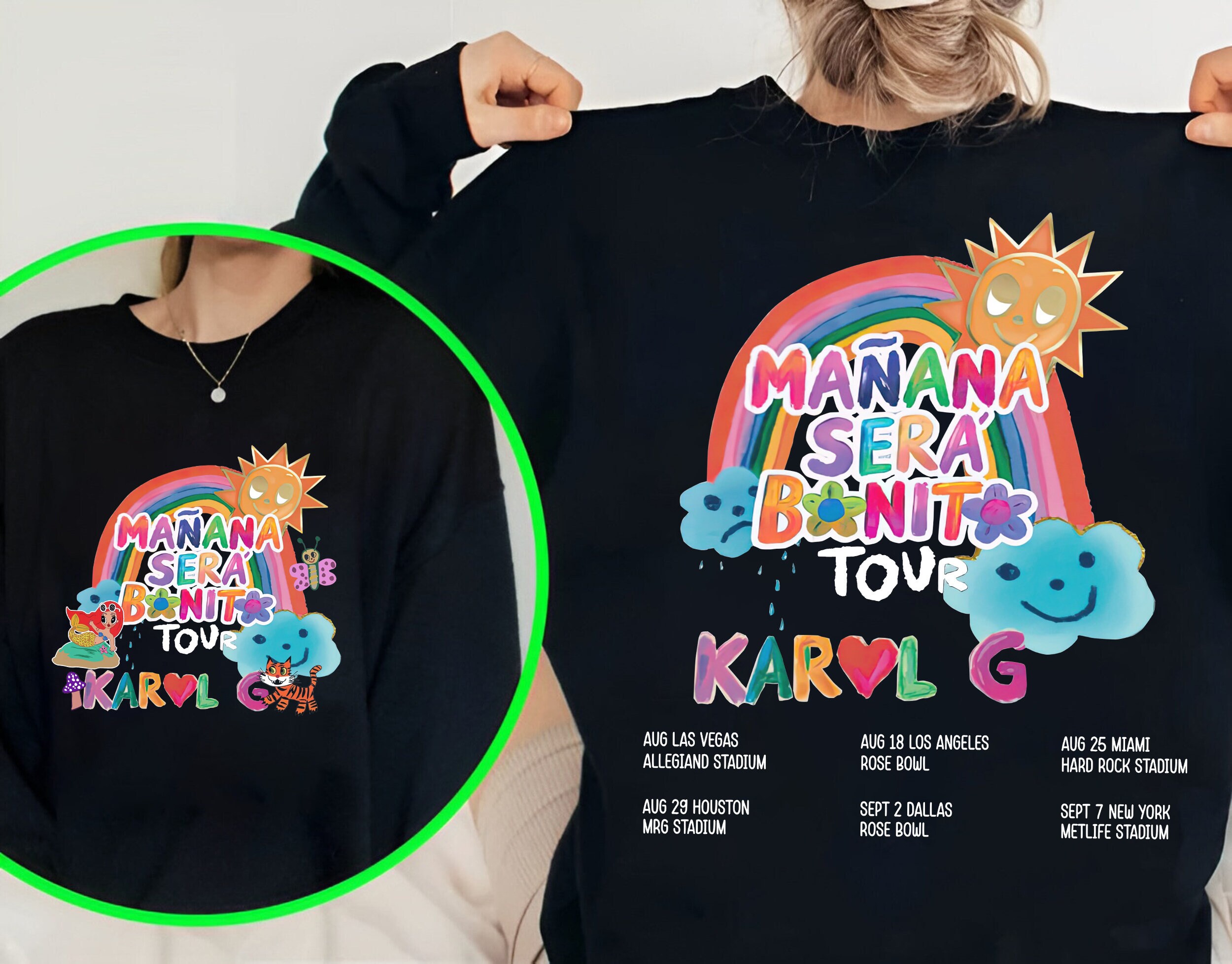 Karol G 2side Maana Sera Bonito Tour Shirt, Karol G Kute Shirt, Karol G ...