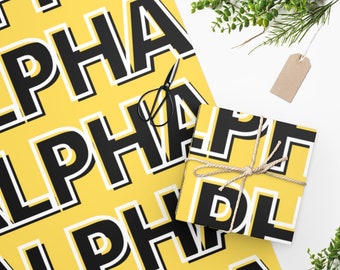 Alpha Phi Alpha Wrapping Paper - Etsy