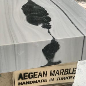 Panda Marble Coffee Table, Modern Side Table (48” X 48” X 18” - Etsy