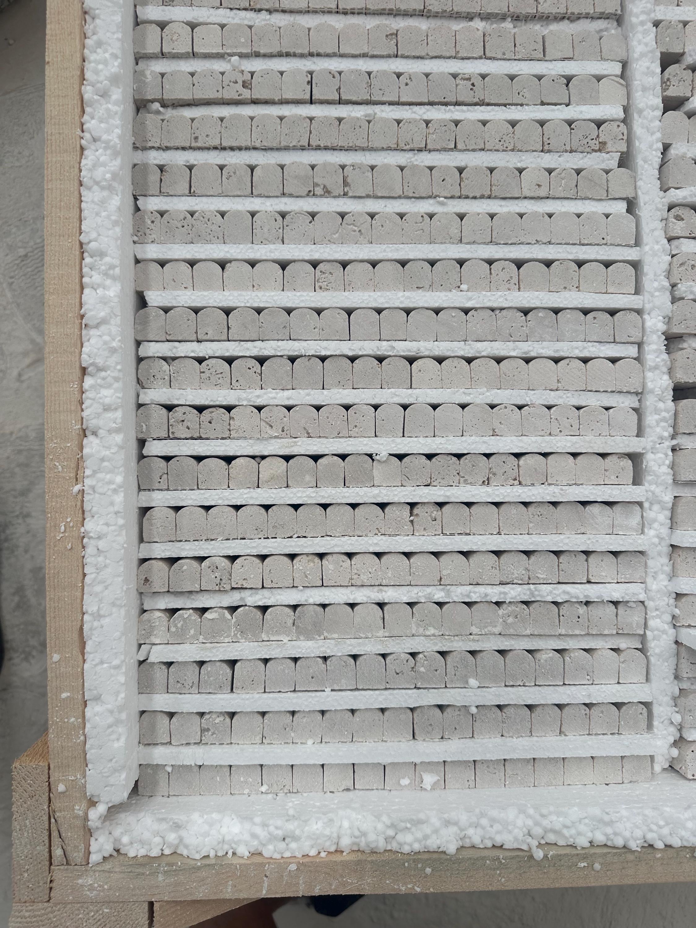 Custom Size Marble Travertine Wall Cladding Panel, Convex Tiles ...