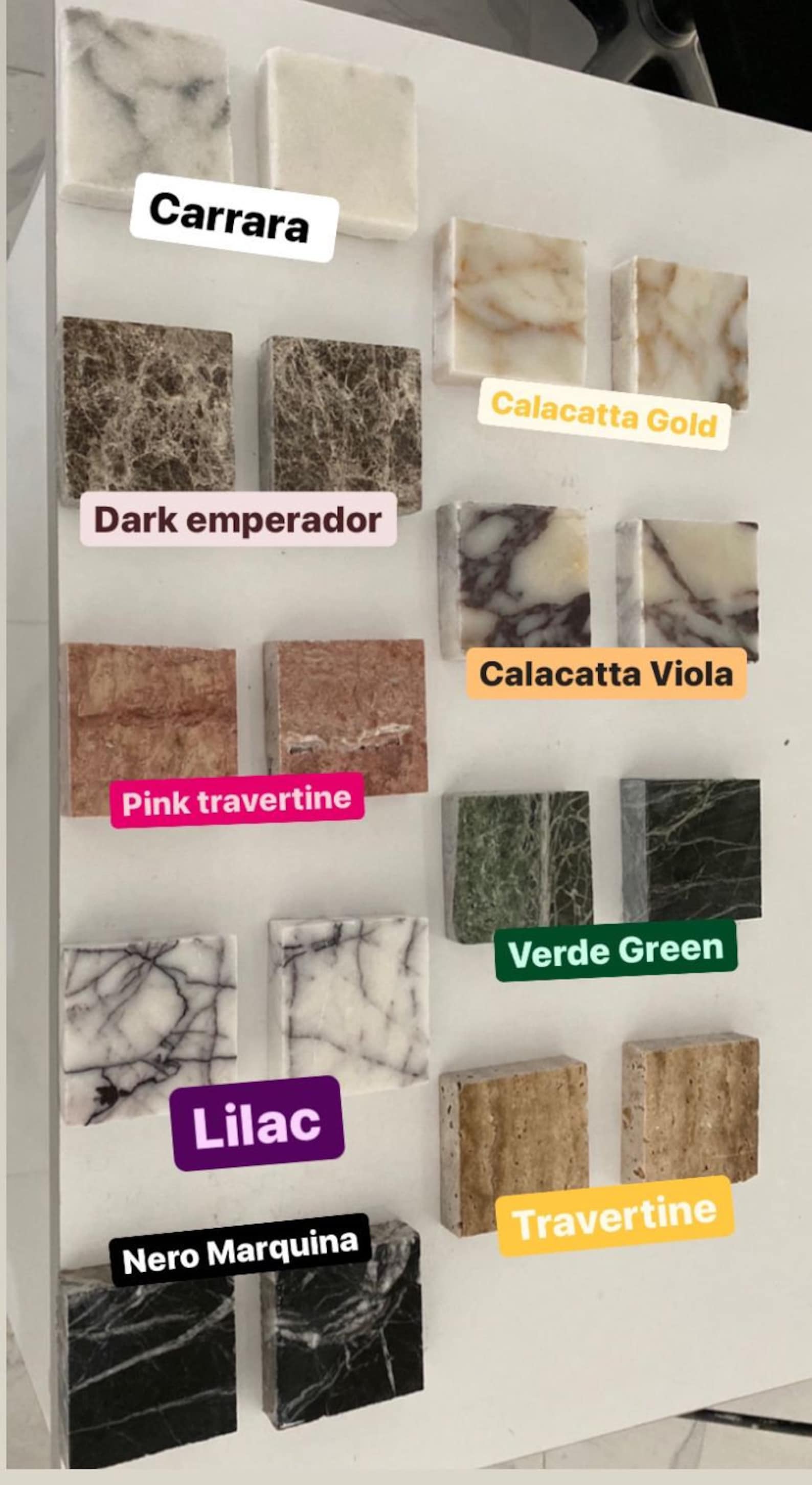 Marble Samples Pack - Etsy