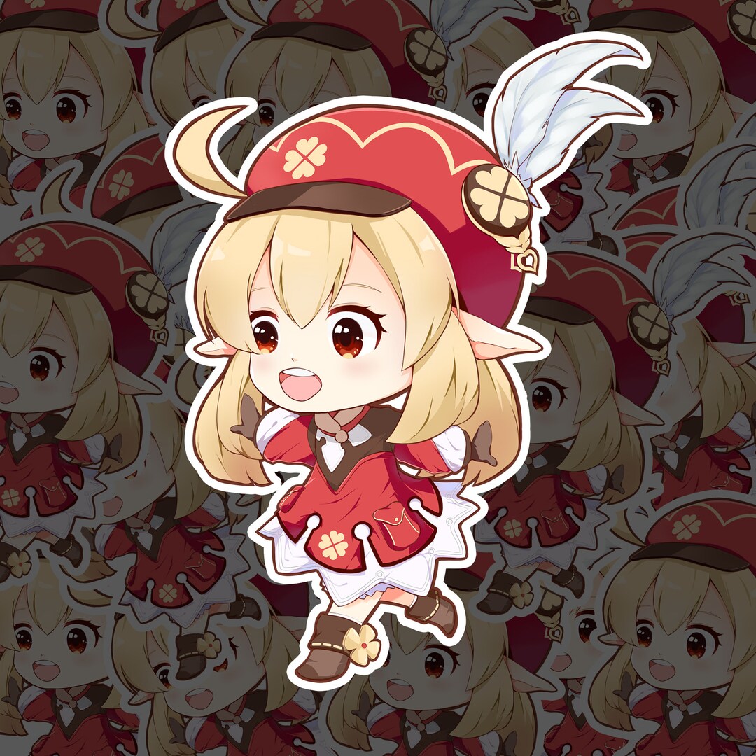 Genshin Impact Sticker Klee Sticker Genshin Impact Merch Sticker Cute ...