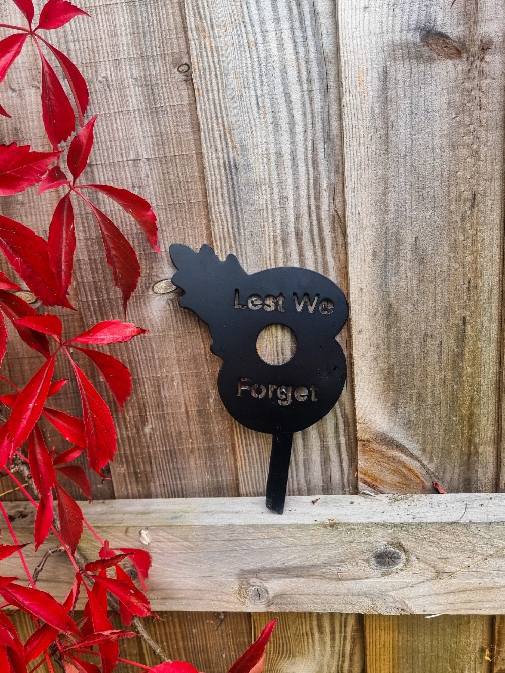 Lest We Forget Poppy Metal Art Garden Decoration Metal - Etsy