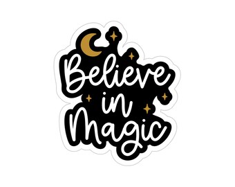 Transparent Believe Sticker - Etsy