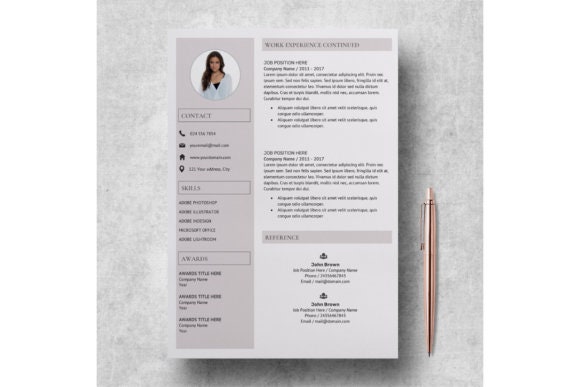 Resume Template Jessica - Etsy