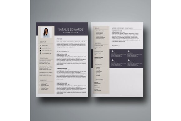 Resume Template Natalie - Etsy