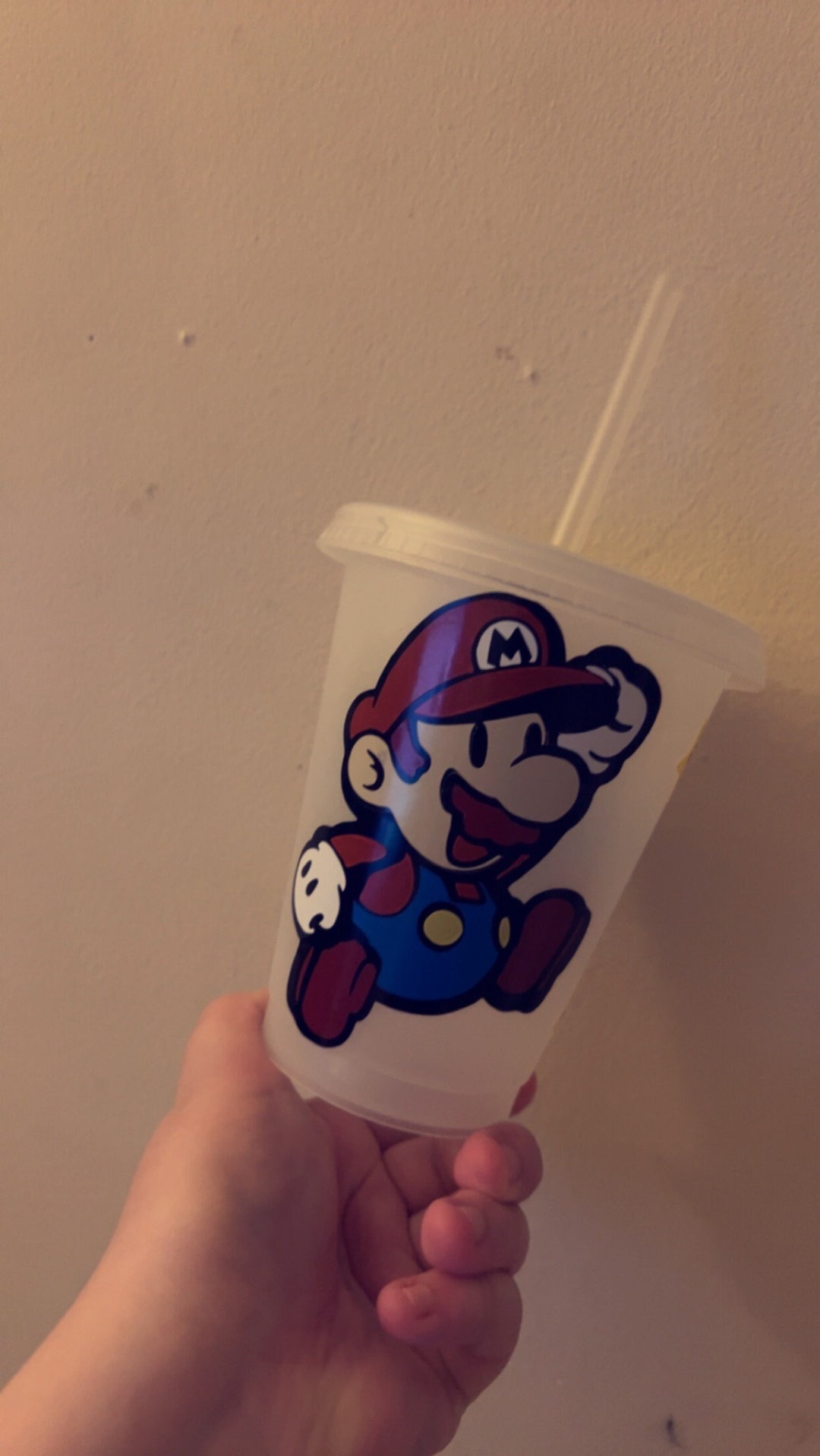 Super Mario Bros 16oz Cold Cup Mario Cold Cup Gifts for Them Gifts for ...