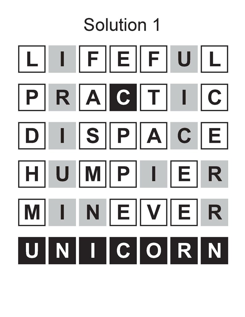 Wordle Challenge Book With 100 Wordle Puzzles and Their Answers, 7 ...