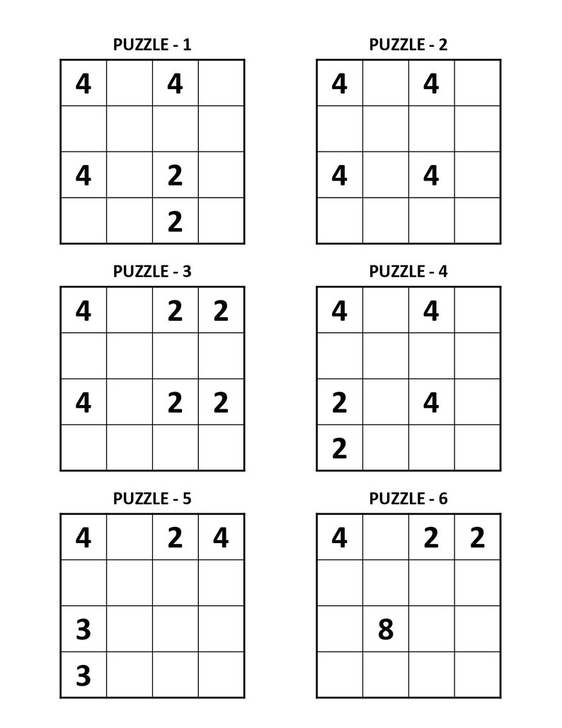 Shikaku Puzzles Printable PDF - 900 Japanese Puzzles for Adults With ...