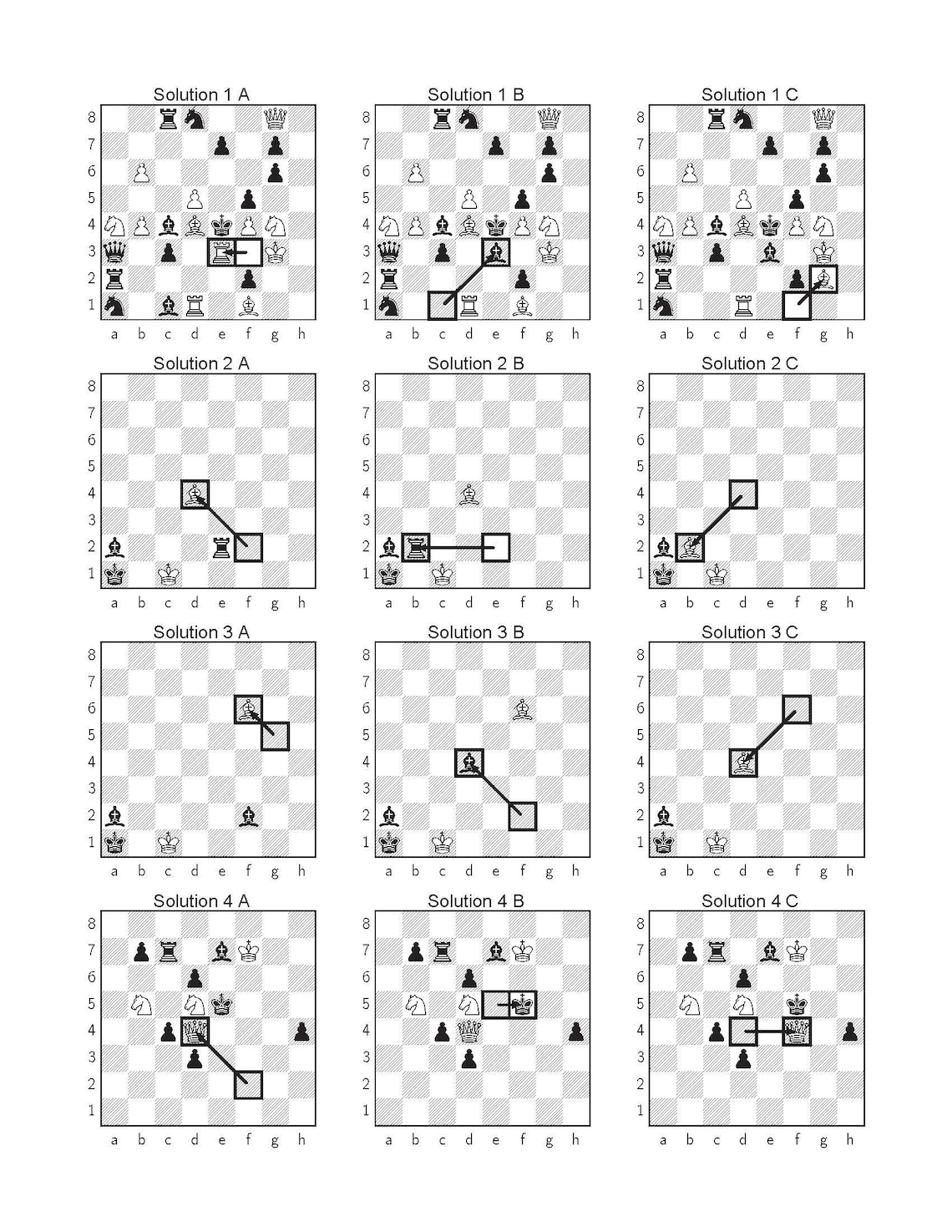 1500 Chess Puzzles in Two Moves Printable PDF - With Answers - Instant ...