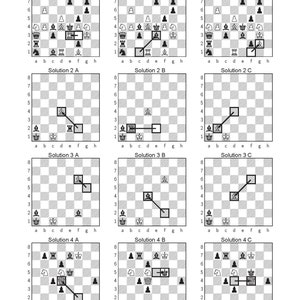 1500 Chess Puzzles in Two Moves Printable PDF - With Answers - Instant ...