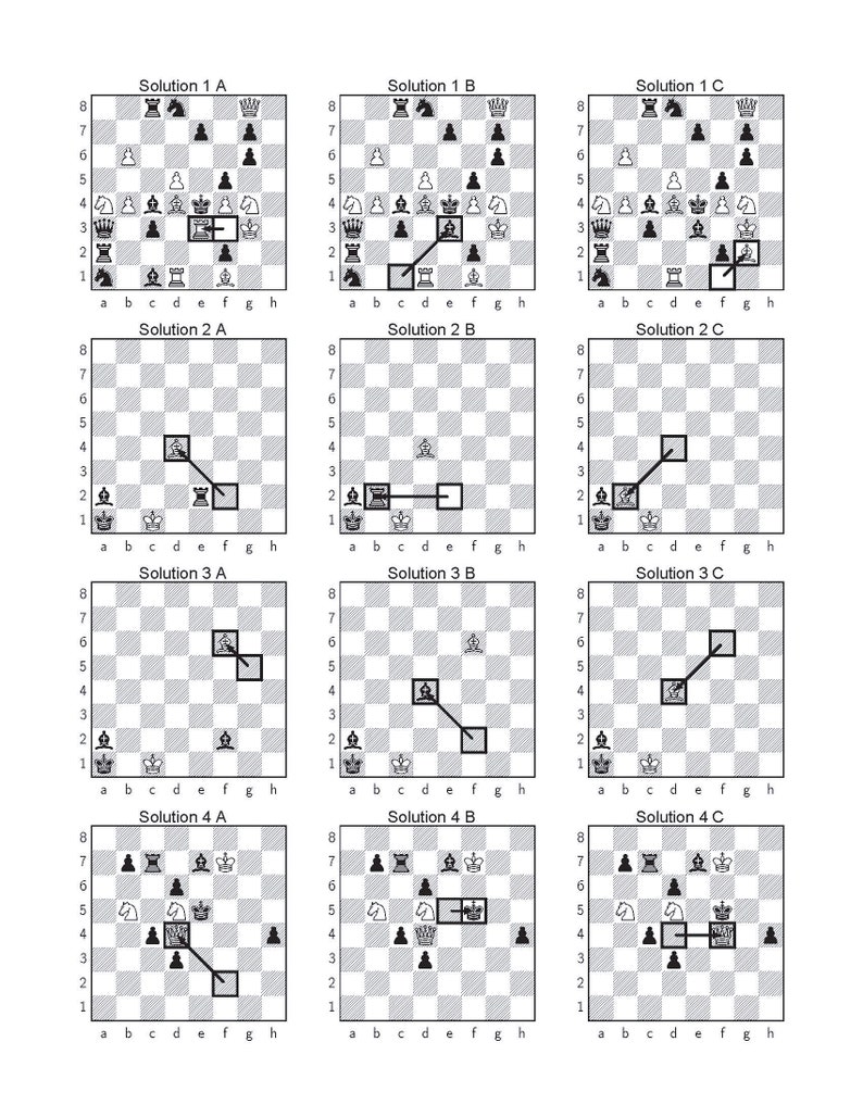 1500 Chess Puzzles in Two Moves Printable PDF - With Answers - Instant ...