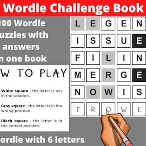 Wordle Challenge Book With 100 Wordle Puzzles and Their Answers ...