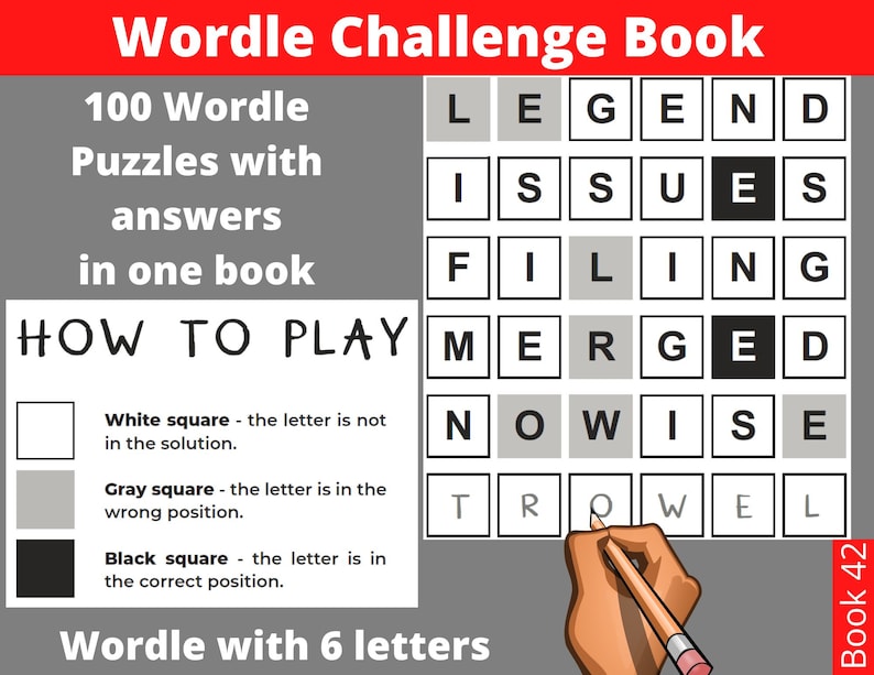 Wordle Challenge Book With 100 Wordle Puzzles and Their Answers ...