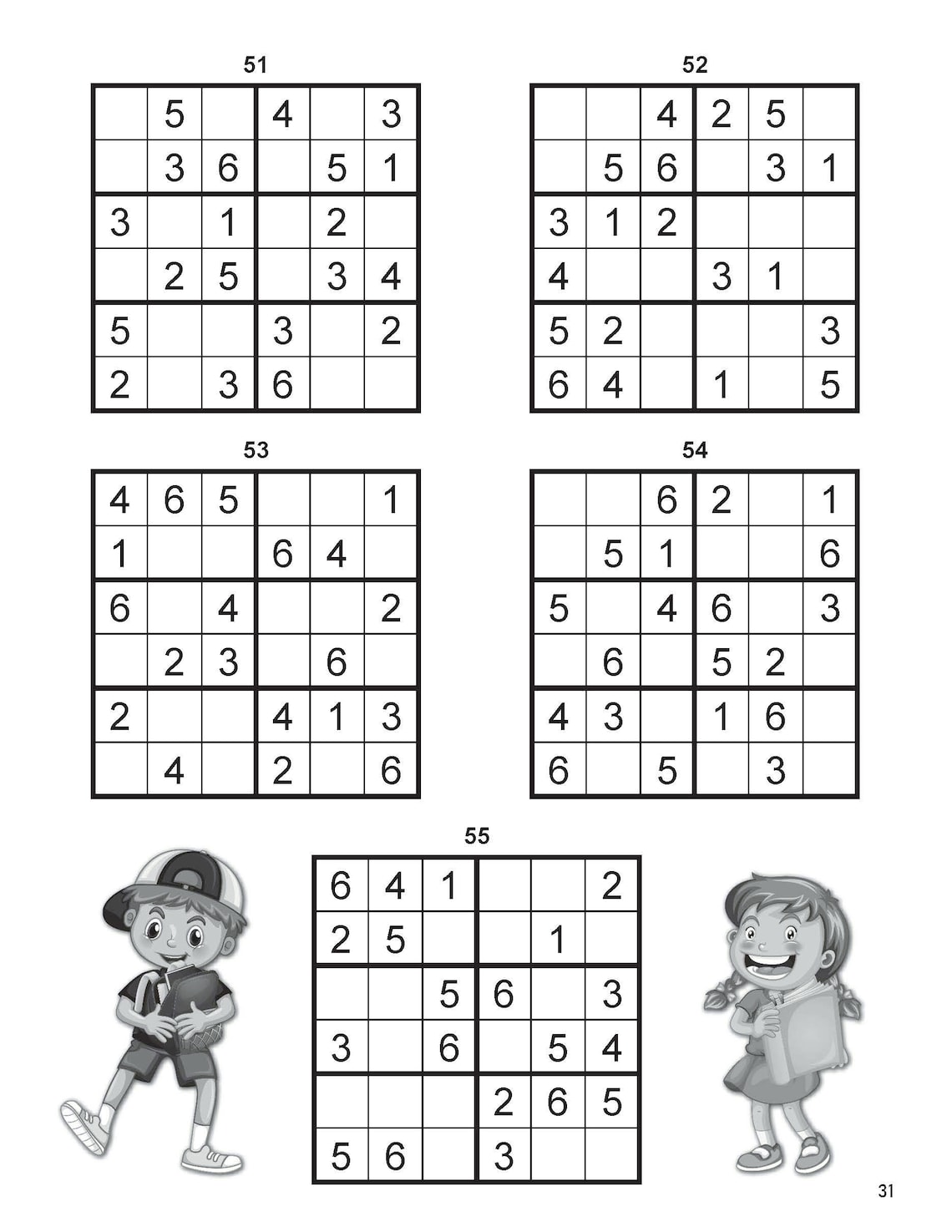 1000 Sudoku Puzzles for Kids With Answers Kids Sudoku 4x4, Kids Sudoku ...
