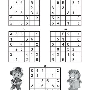 1000 Sudoku Puzzles for Kids With Answers - Kids Sudoku 4x4, Kids ...