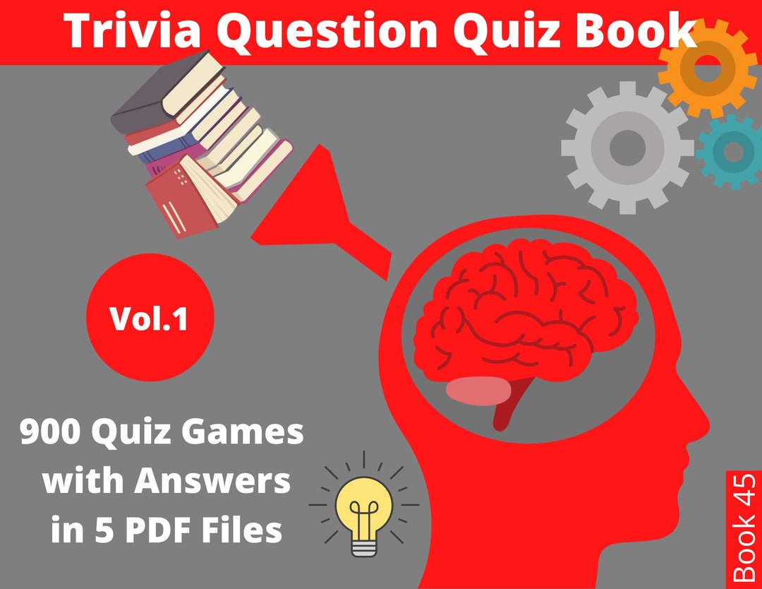 Trivia Question Quiz Book - Instant Download Printable - Etsy