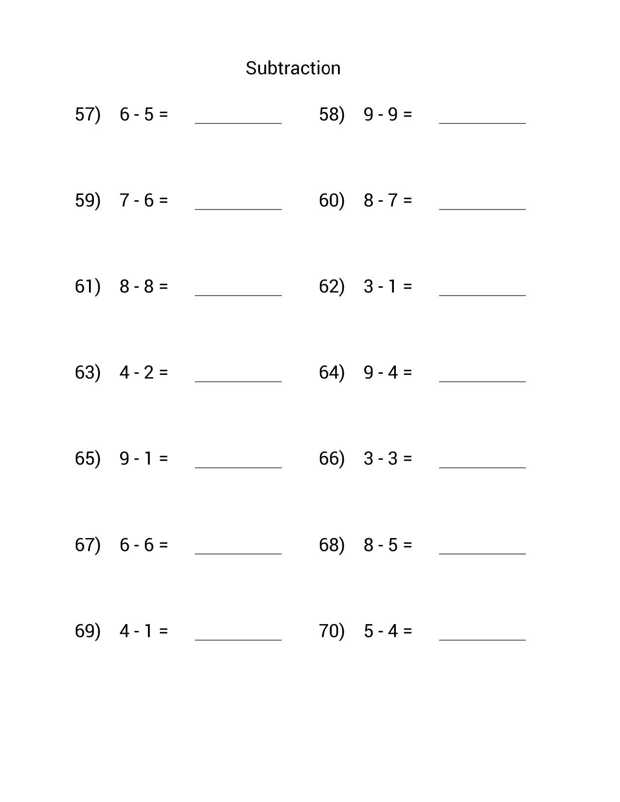 First Grade Math Workbook 4000 Printable Math Drills With Addition and ...