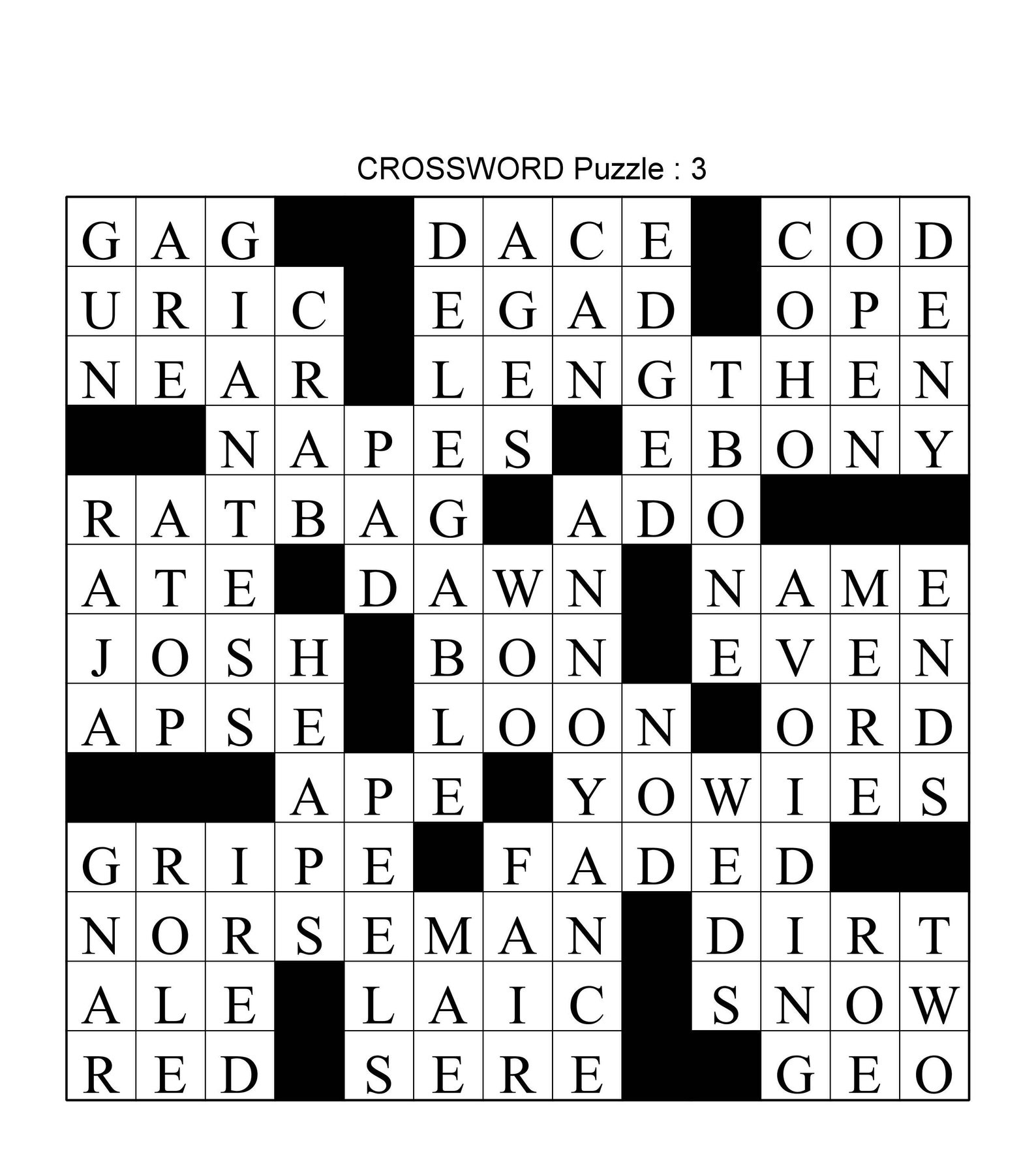 Crossword Puzzle Printables for Adults - 100 Crosswords With Solutions ...