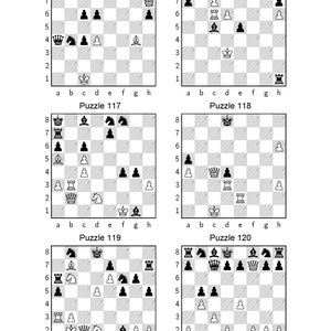 600 Chess Checkmate Puzzles in One Move-chess Printable PDF With ...