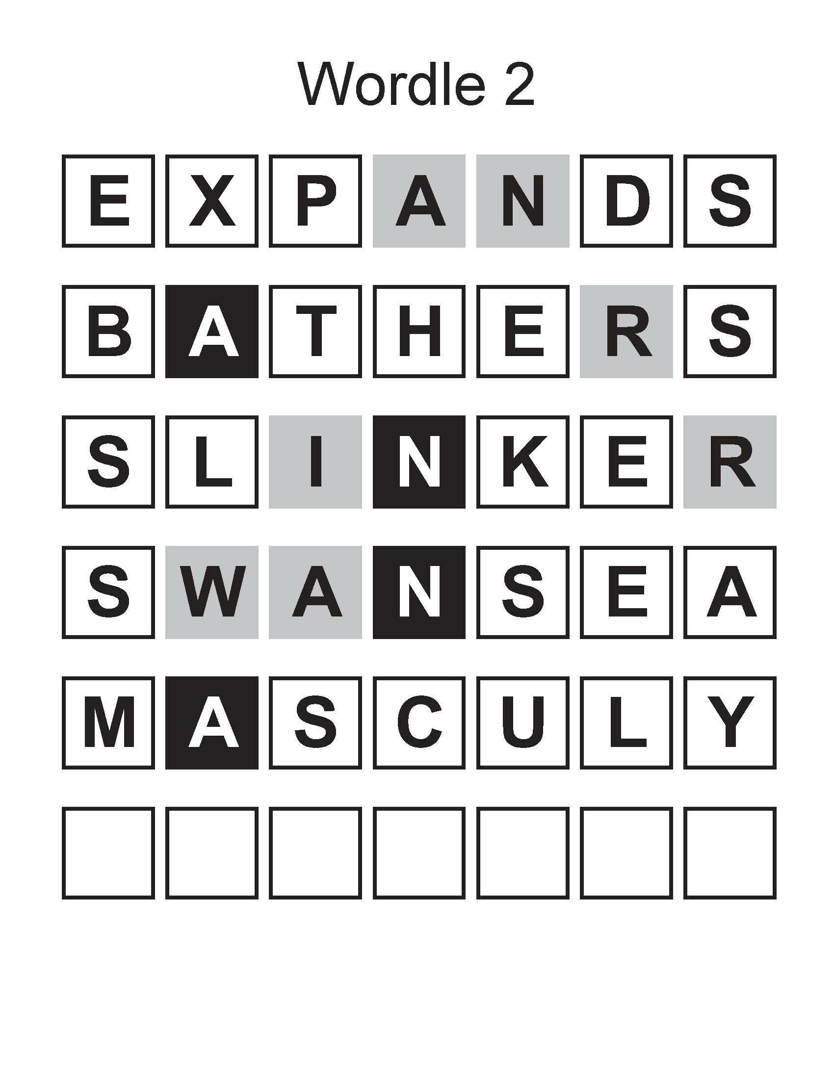 Wordle Challenge Book With 100 Wordle Puzzles and Their Answers, 7 ...