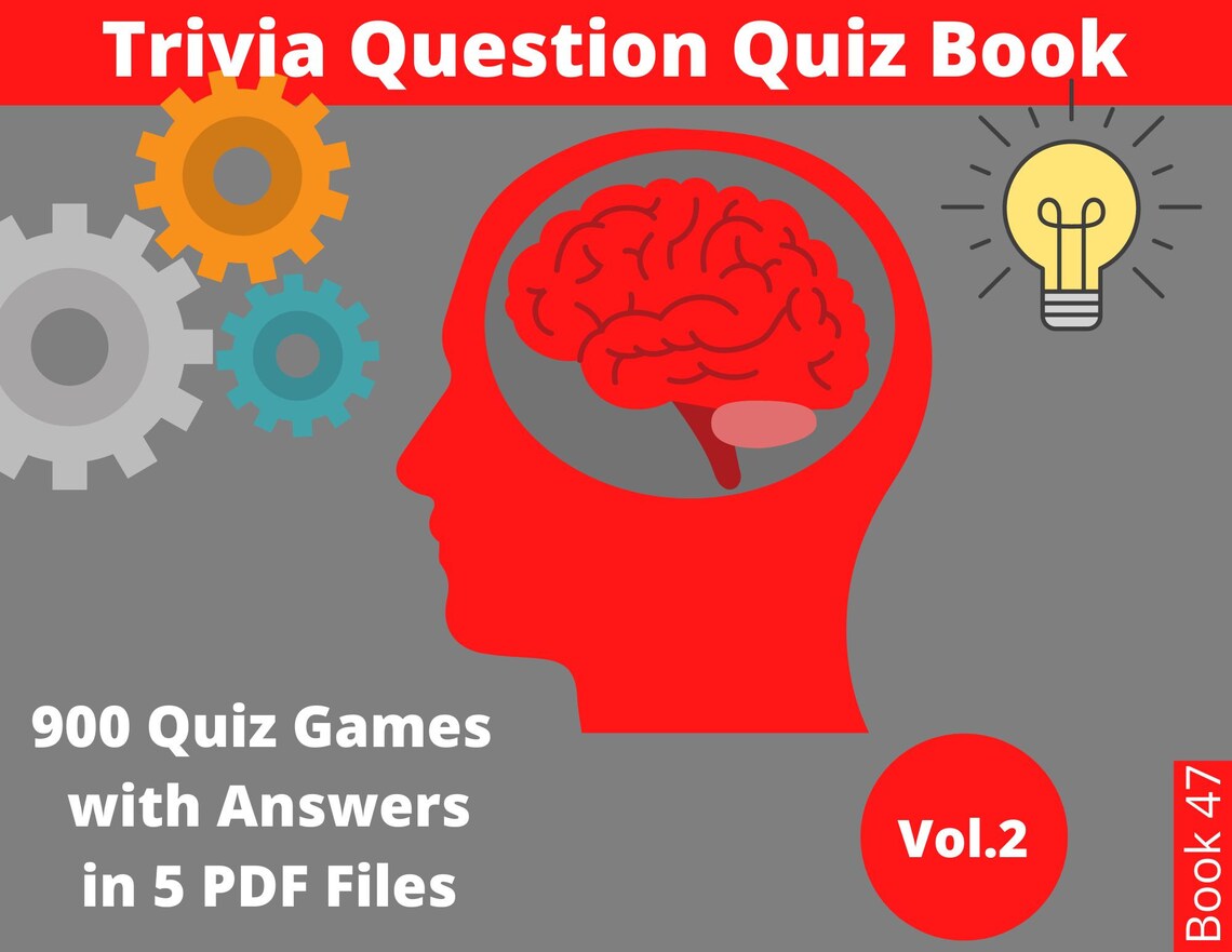 Trivia Game Book - Instant Download Printable Quizzes - Etsy