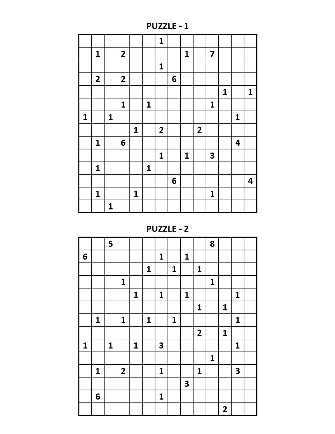 Nurikabe Puzzles Printable PDF - 500 Japanese Puzzles for Adults With ...