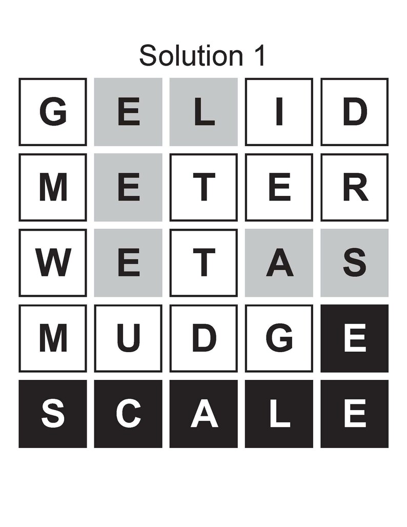 Wordle Challenge Book With 100 Wordle Puzzles and Their Answers, 5 ...