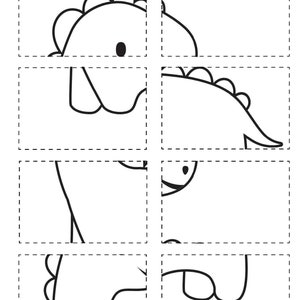 Dinosaur Activity Book for Kids: Dinosaur Coloring Pages, Cut and Paste ...