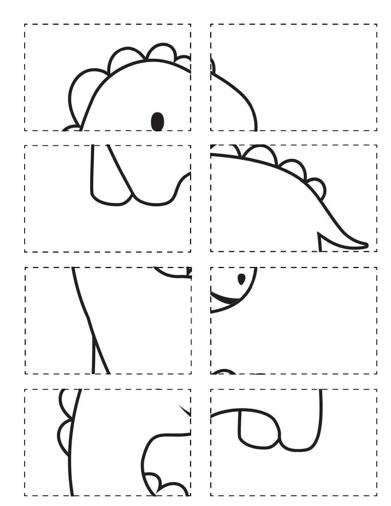 Dinosaur Activity Book for Kids: Dinosaur Coloring Pages, Cut and Paste ...