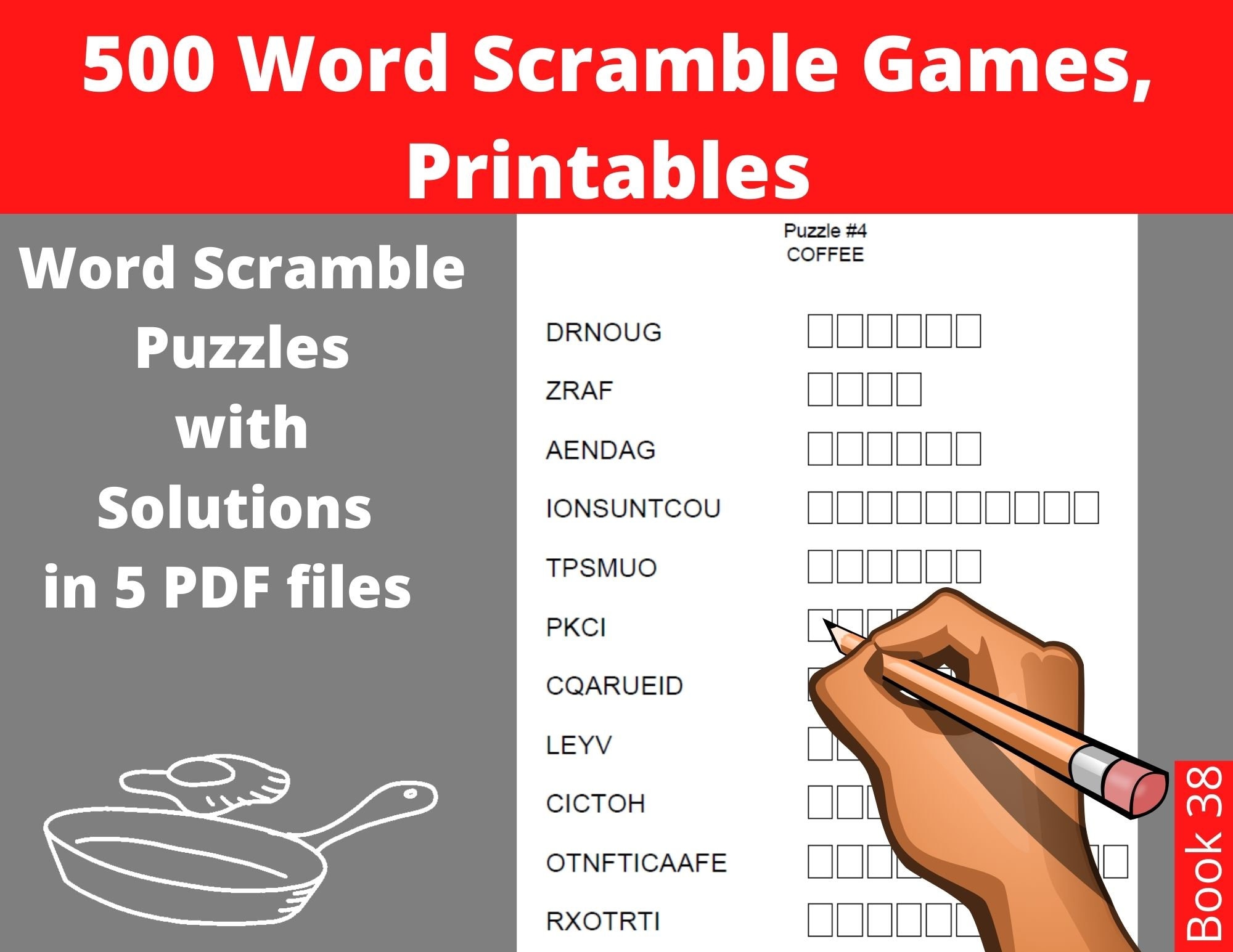 500 Word Scramble Games - 500 Printable Scramble Puzzles With Answers ...