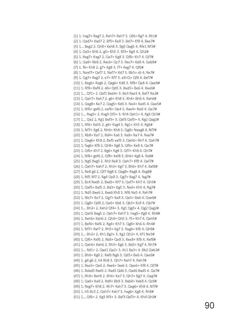 500 Chess Checkmate Puzzles in Three and Four Moves Printable PDF -with ...