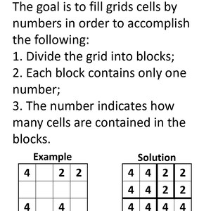 Shikaku Puzzles Printable PDF - 900 Japanese Puzzles for Adults With ...