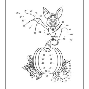 Connect the Dots - Halloween Activities for Kids 130 Pages - Instant ...
