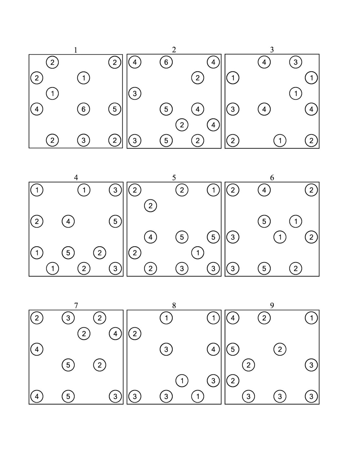 Easy Hashi Bridges Puzzles Printable PDF 450 Hashiwokakero Japanese ...