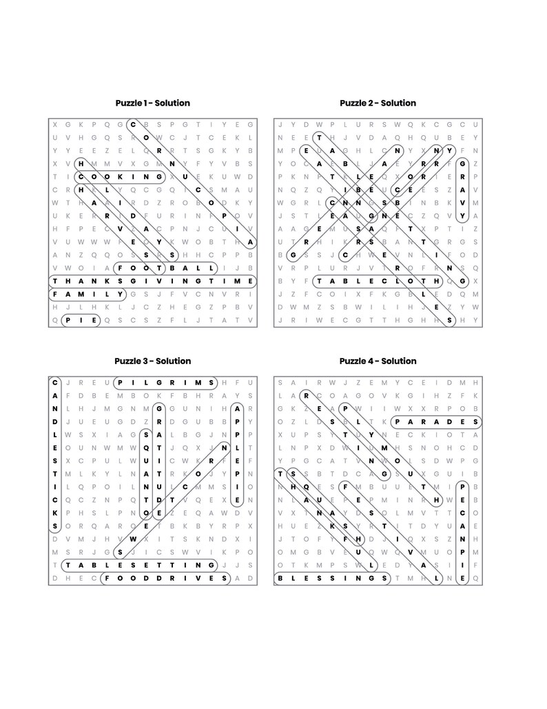 Bundle of 200 Word Search Printable - Word Search Puzzle With Answers ...