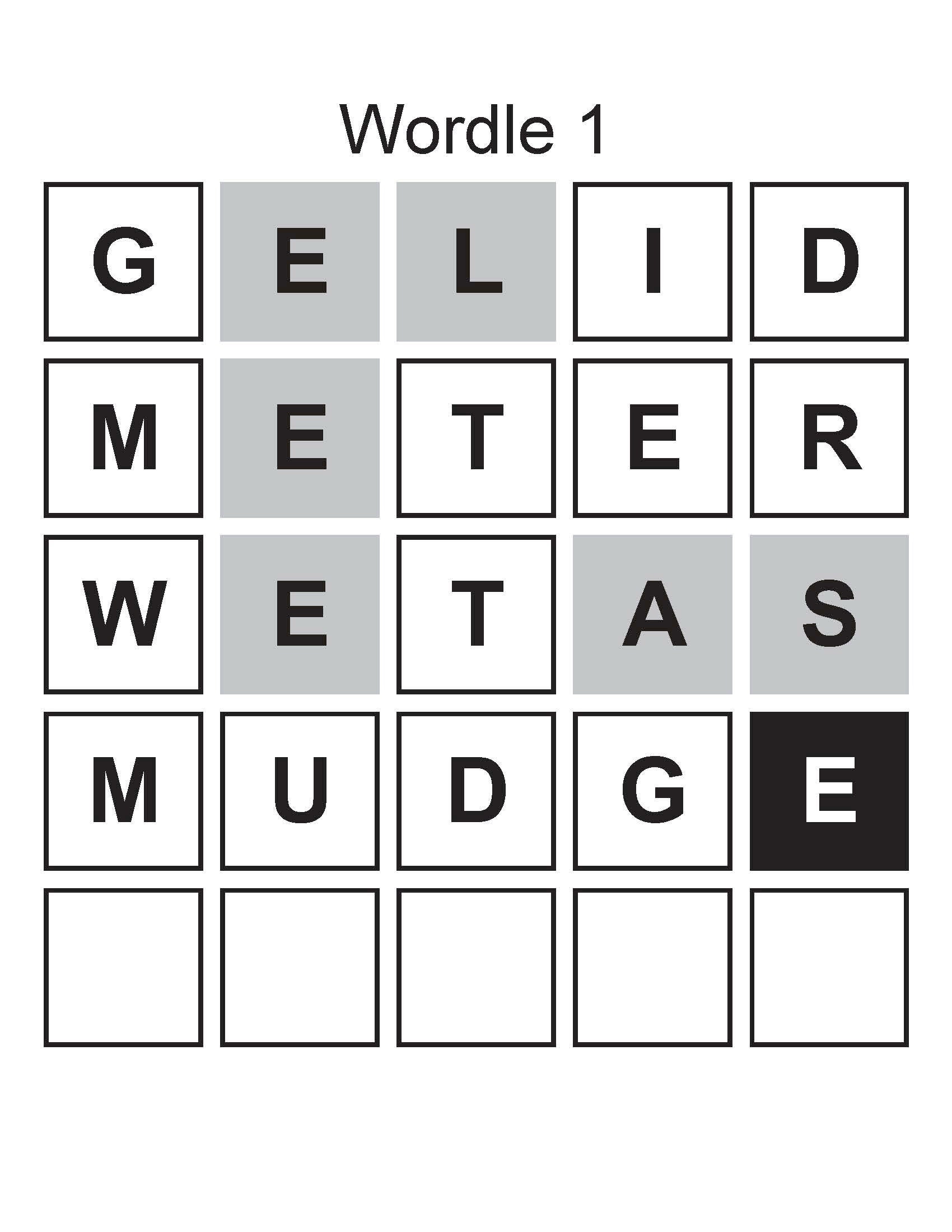 Wordle Challenge Book With 100 Wordle Puzzles and Their Answers, 5 ...